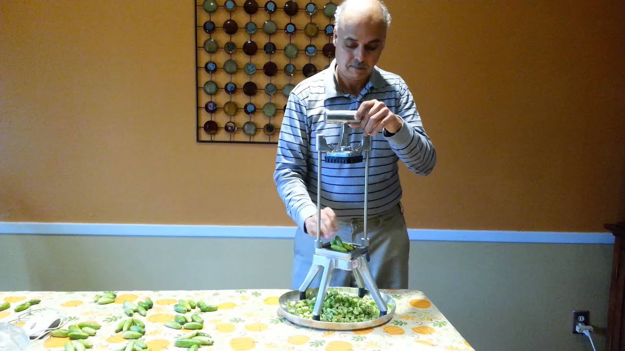 Nemco vegetable chopper 55500-2 - YouTube