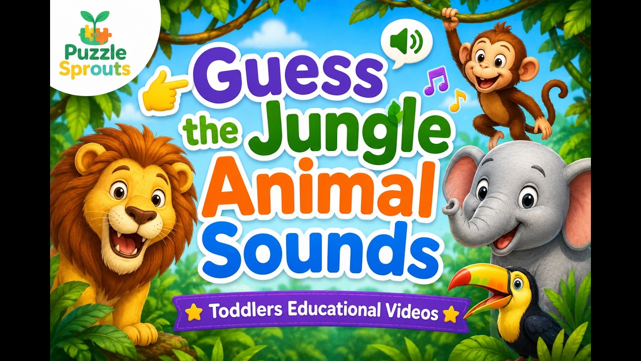 👉 Guess the Jungle Animal Sounds 🦁🐘 | Toddlers Educational Videos - YouTube