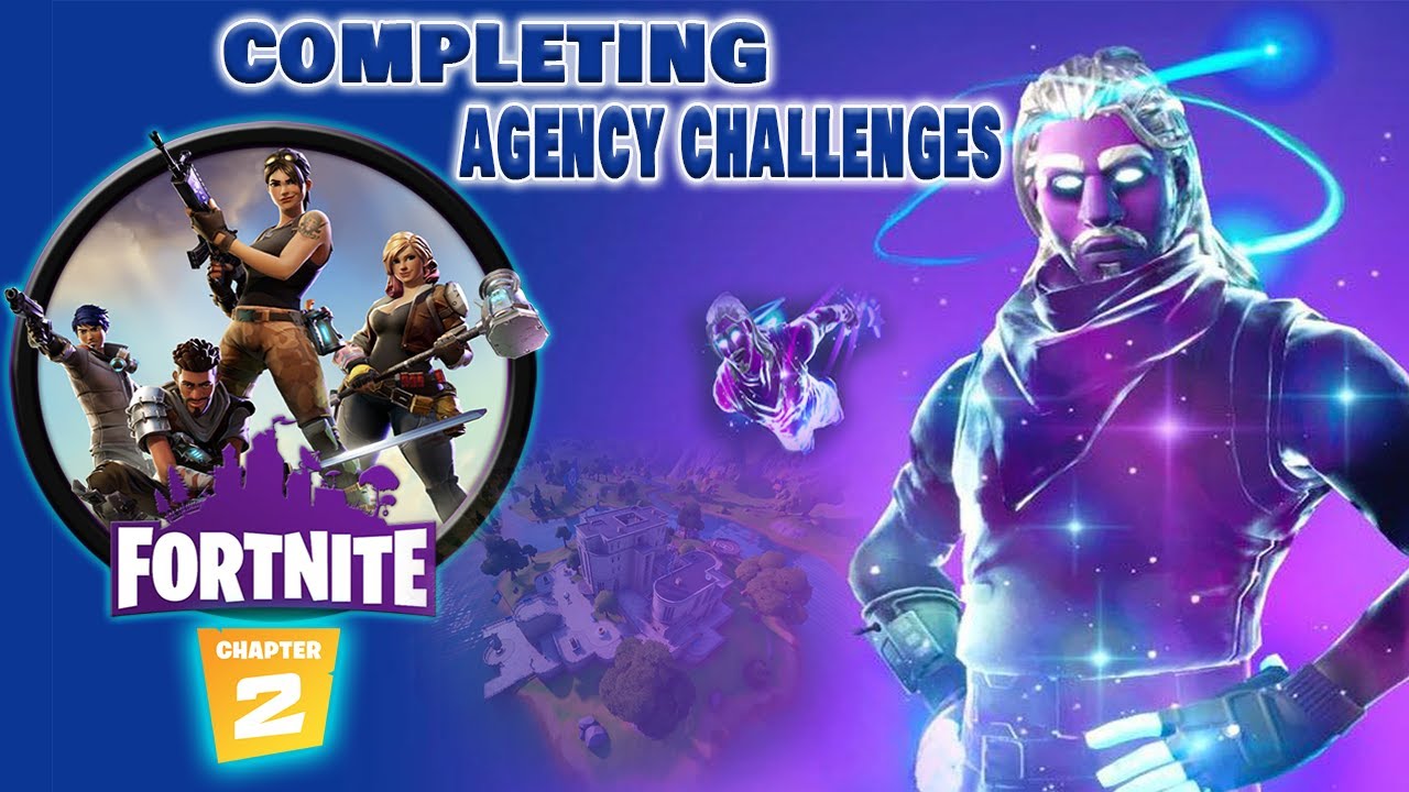 Note 9 | Fortnite chapter 2 | Agency Challenges Part 1| Galaxy Skin ...