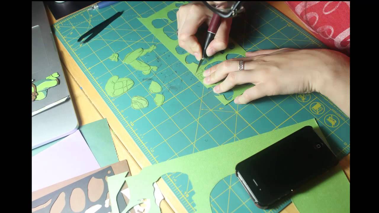 TMNT Teenage Mutant Ninja Turtles Paper Sculpt Progress Video - YouTube