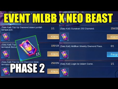 BOCORAN MISI TOP UP EVENT NEO BEAST PHASE 2 - Mobile Legends - YouTube