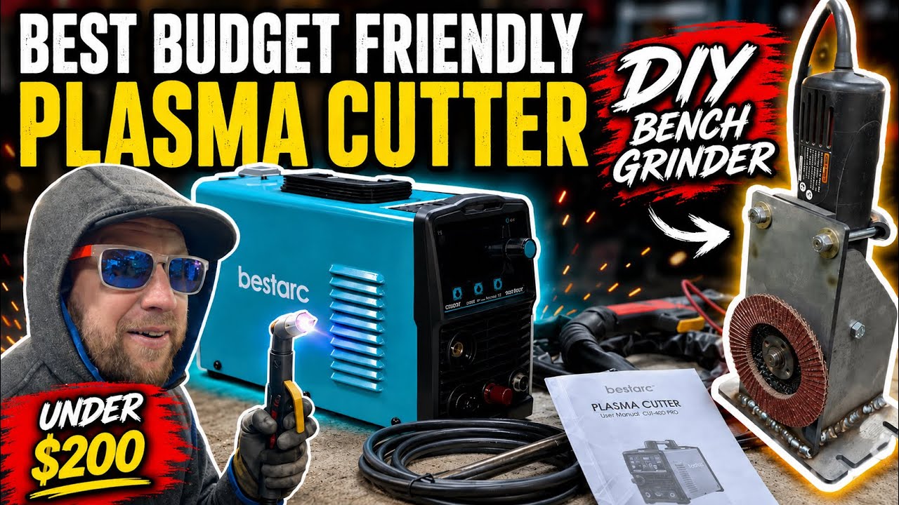 CHEAP Plasma Cutter @BestArc-official DIY Bench Grinder @tomtomsshop ...