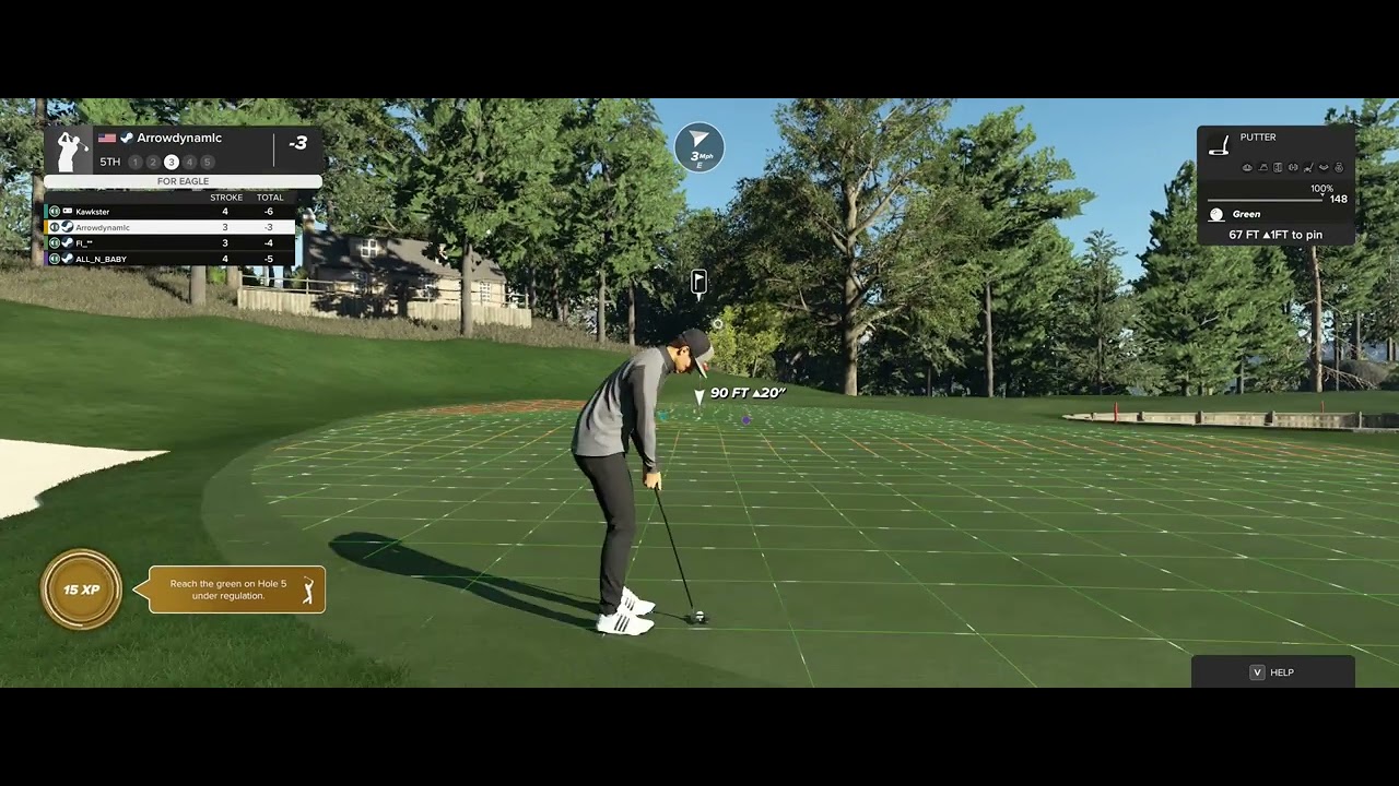 67 Ft Putt (PGA 2K23) - YouTube