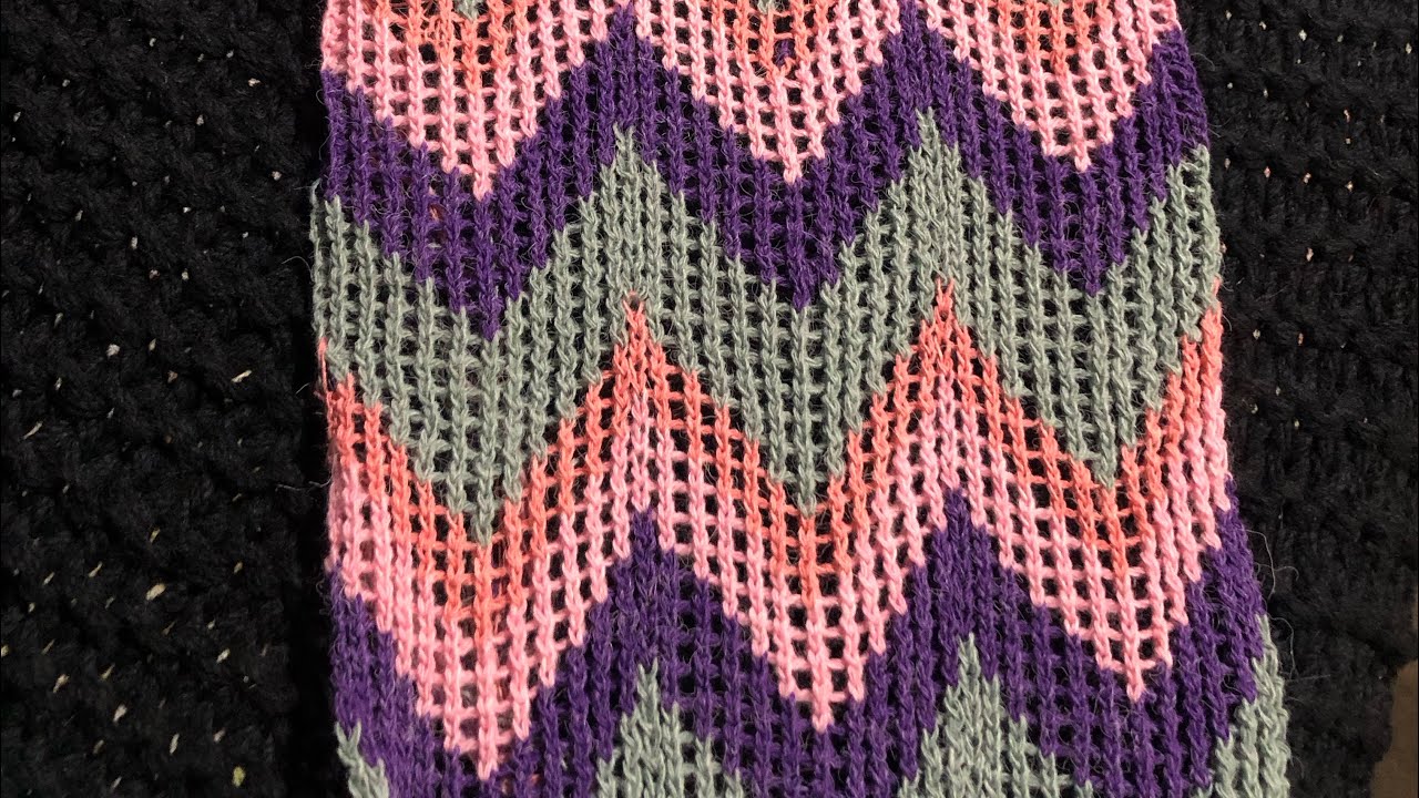 calado en zigzag 1x1 - YouTube