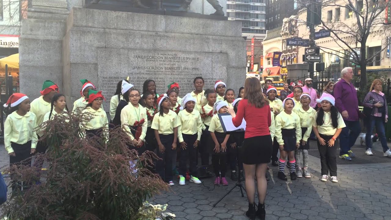 Girls Prep Bronx Elementary Herald Square Choir Performance - YouTube