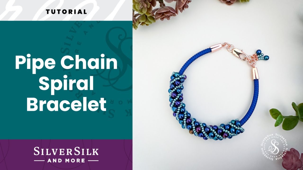 How to Make the Pipe Chain Spiral Bracelet with SilverSilk Pipe Chain ...