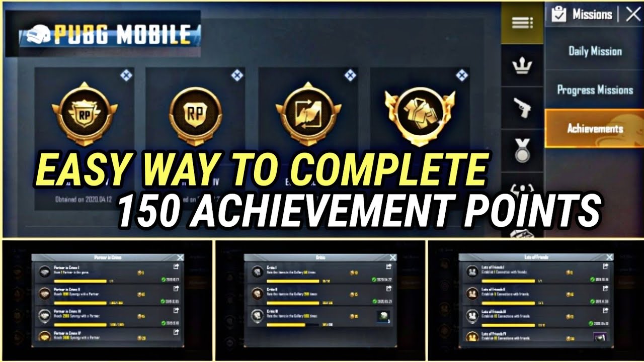 EASY WAY TO COMPLETE 150 ACHIEVEMENT POINTS PART-1 - YouTube