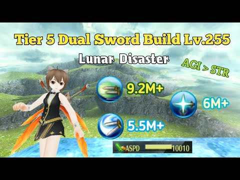 Toram Online - Tier 5 Dual Sword Build Lv.255 "Lunar Disaster" || AGI ...