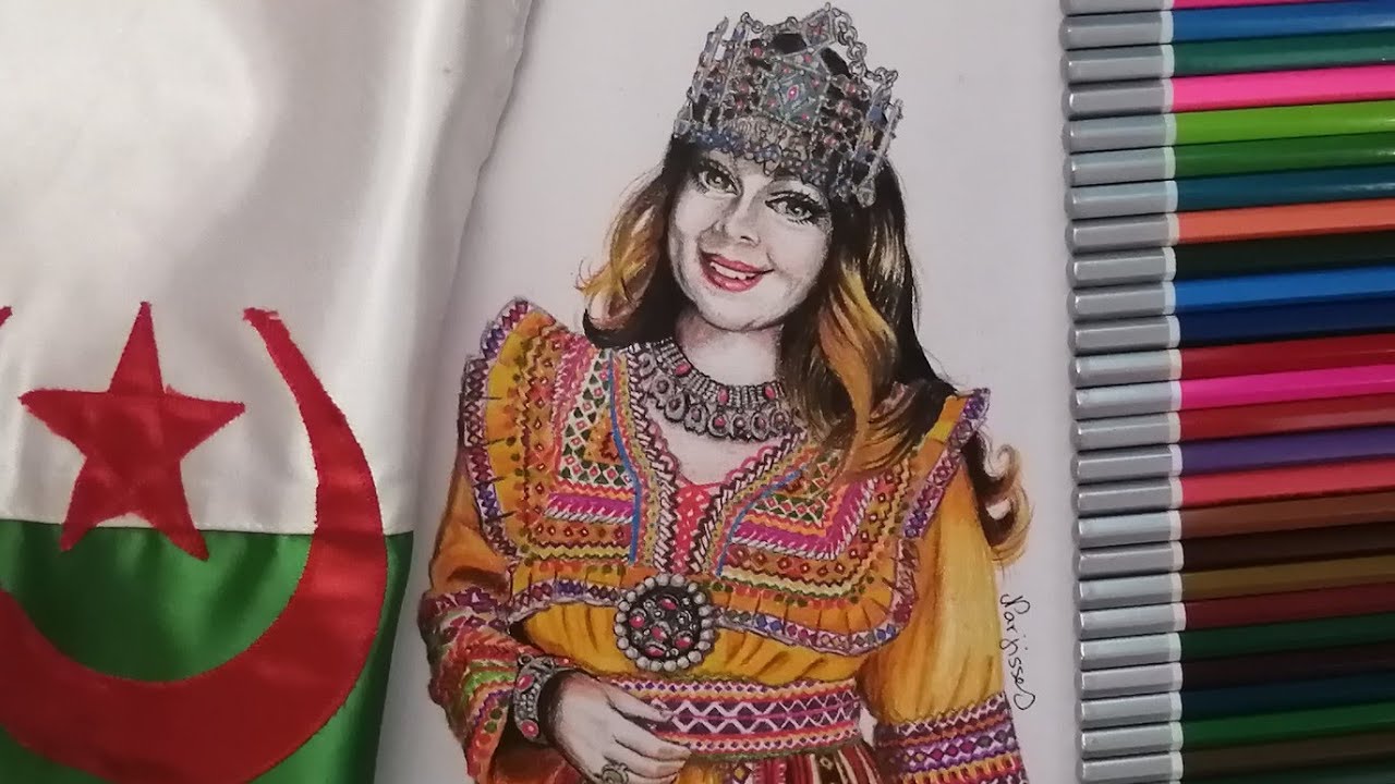 How to draw woman step by step 🇩🇿 - YouTube