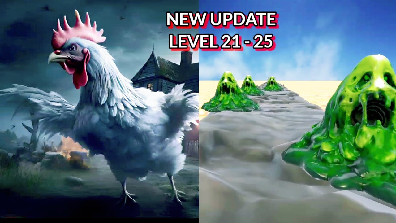 Evil chicken scary escape new update level 21 22 23 24 25 full game ...