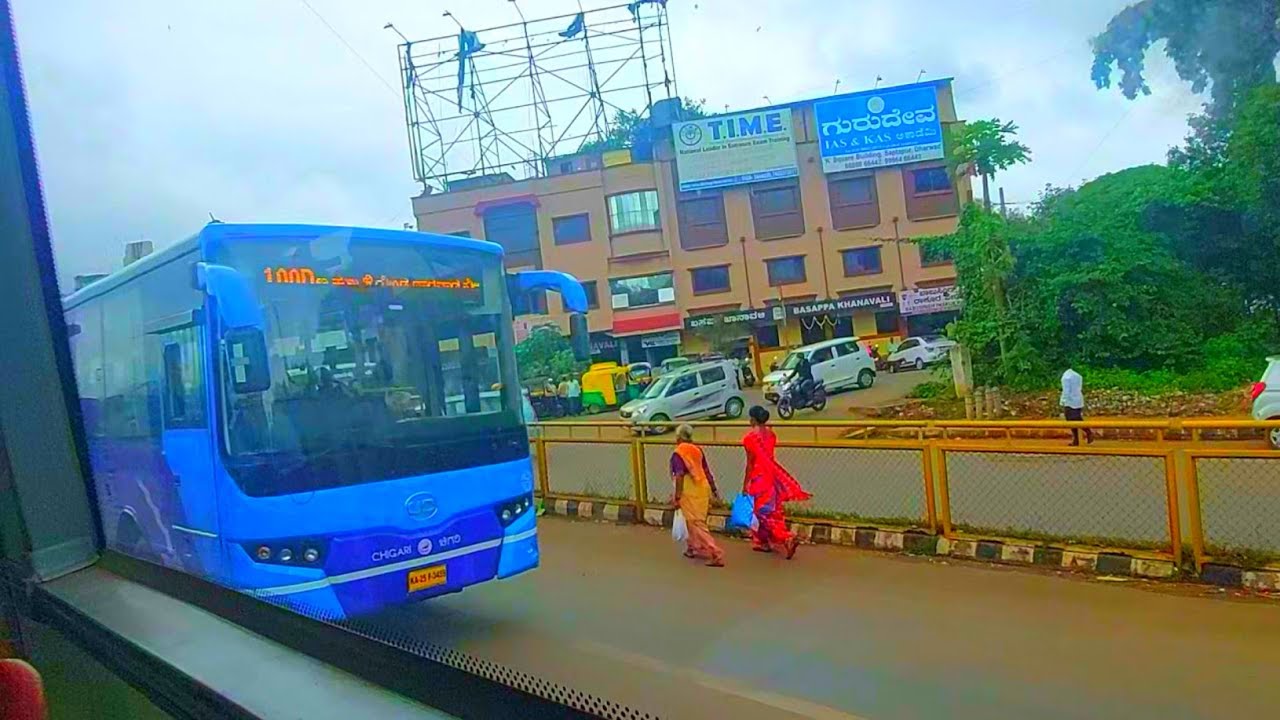 Dharwad to hubbali || chigari bus - YouTube