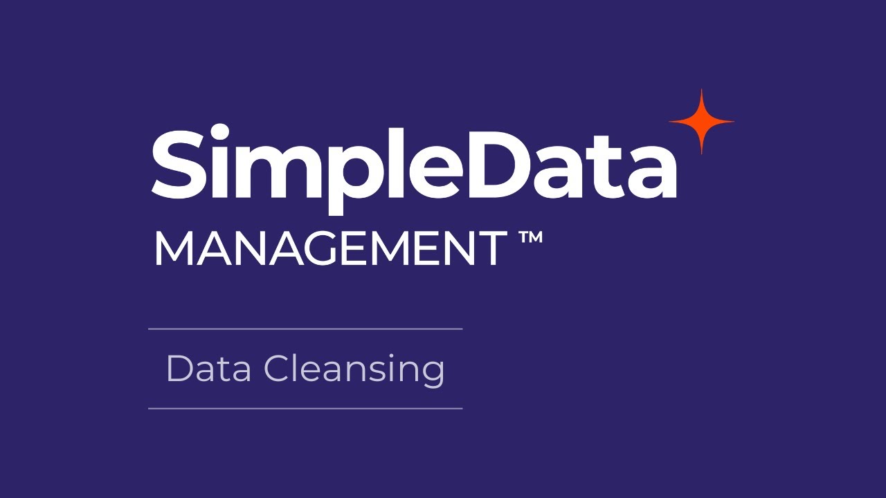 SimpleData Management Data Cleansing Solution - YouTube