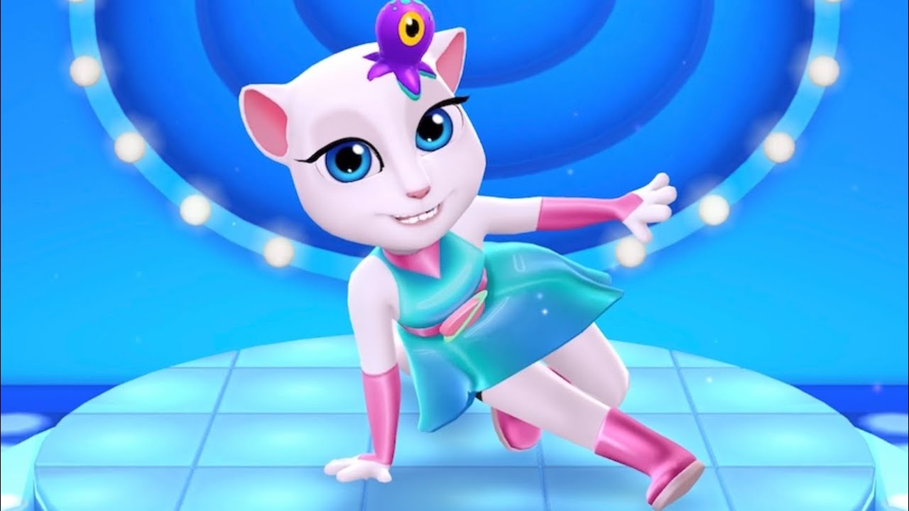 She dances very beautifully,my talking Angela - YouTube