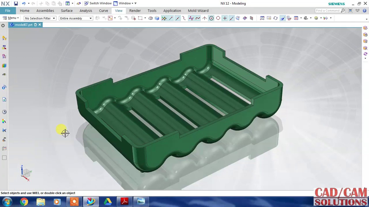 NX CAD # tutorial 8.1 #Soap Case Tutorial - YouTube