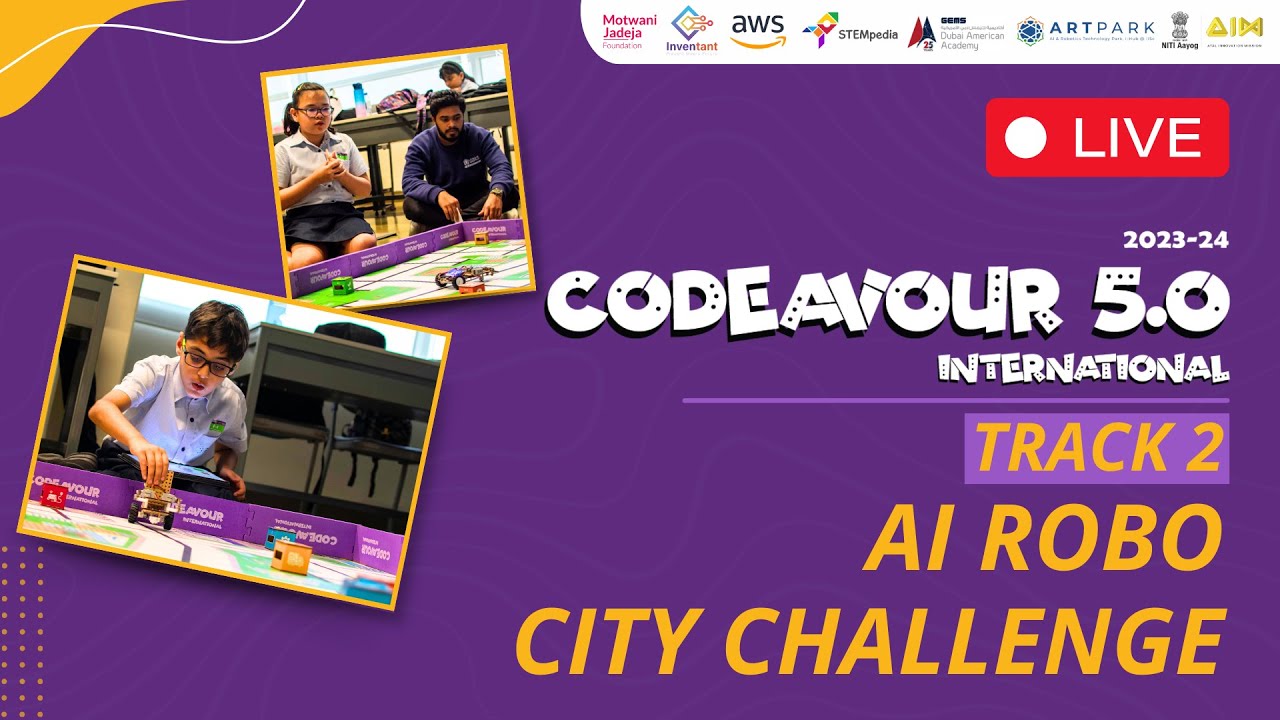 Live I Track 2- AI Robo City Challenge I Codeavour 5.0 International Showdown - YouTube