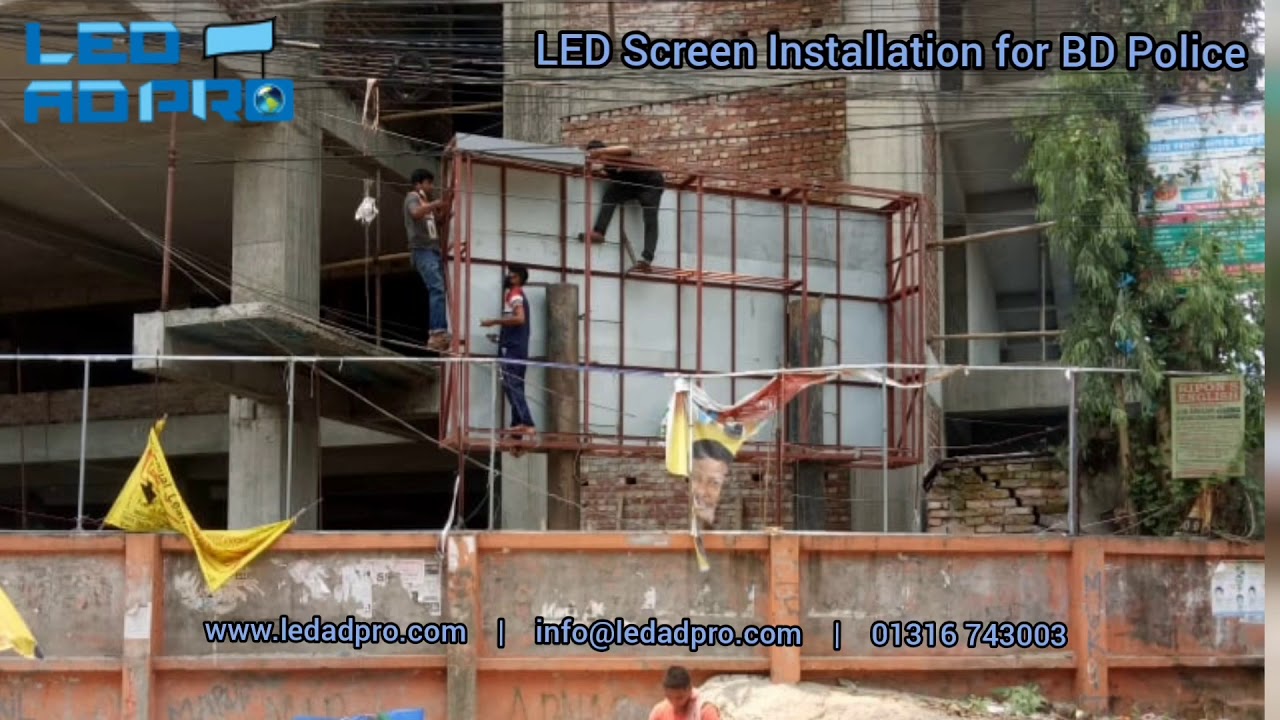 LED Screen (Digital Display) Installation by LED AD Pro - YouTube