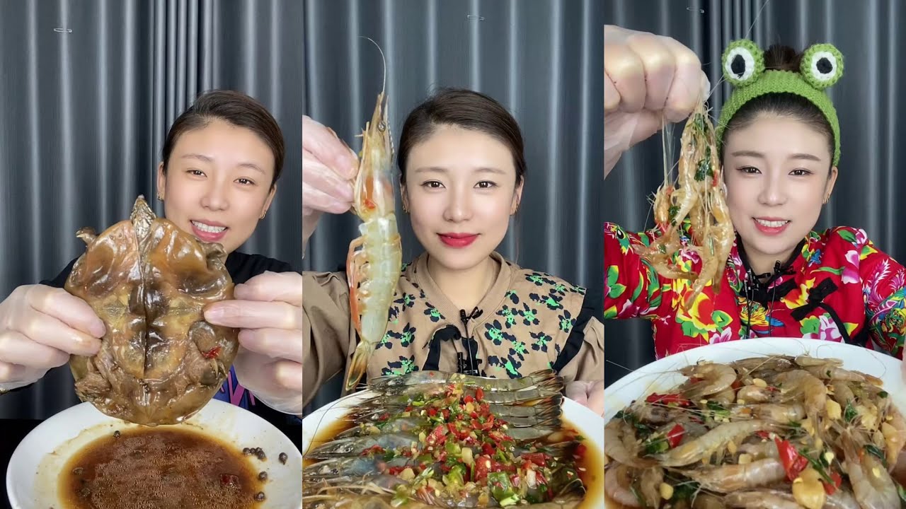 Spicy soft shelled turtle really loves to eat - YouTube