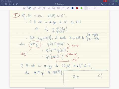 Noyau d'un morphisme de groupes - YouTube
