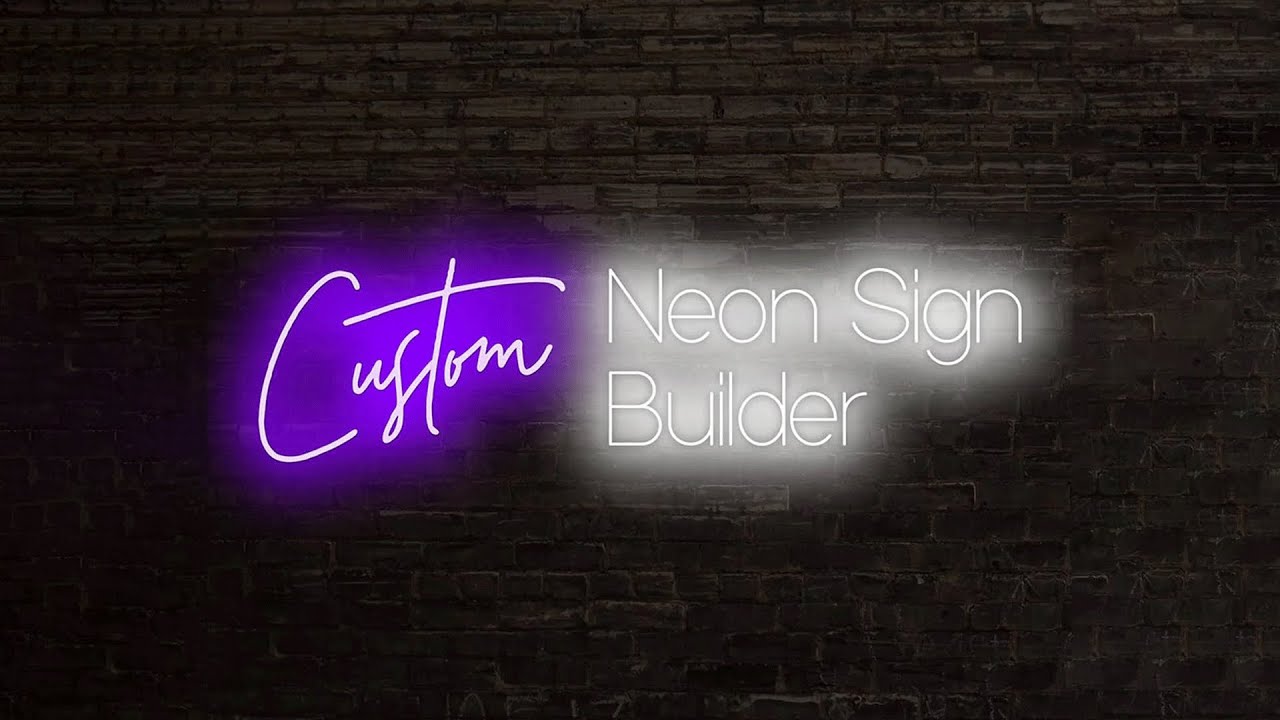 How to Add Custom Neon Sign Builder on Your Website? - YouTube