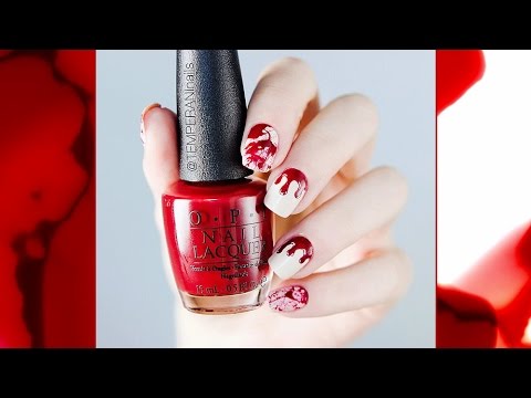 Dexter inspired nail art for Halloween! - YouTube