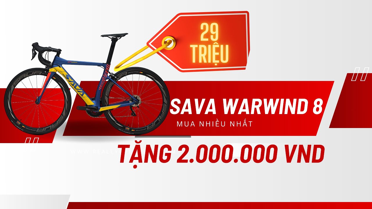 🎁 Tặng 2.000.000 vnd 🧧 Xe đạp đua Sava Warwind 8 - Full carbon - Full ...