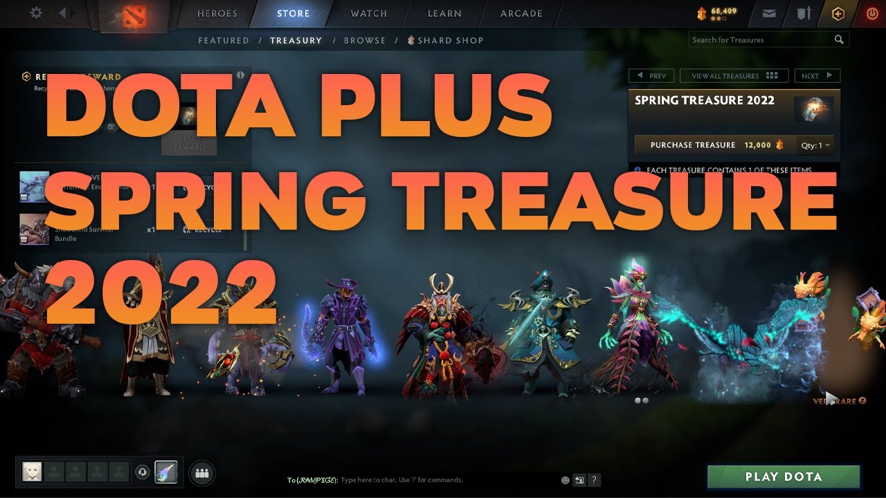 Opening Dota Plus Seasonal Spring Treasure 2022 Dota 2 - YouTube