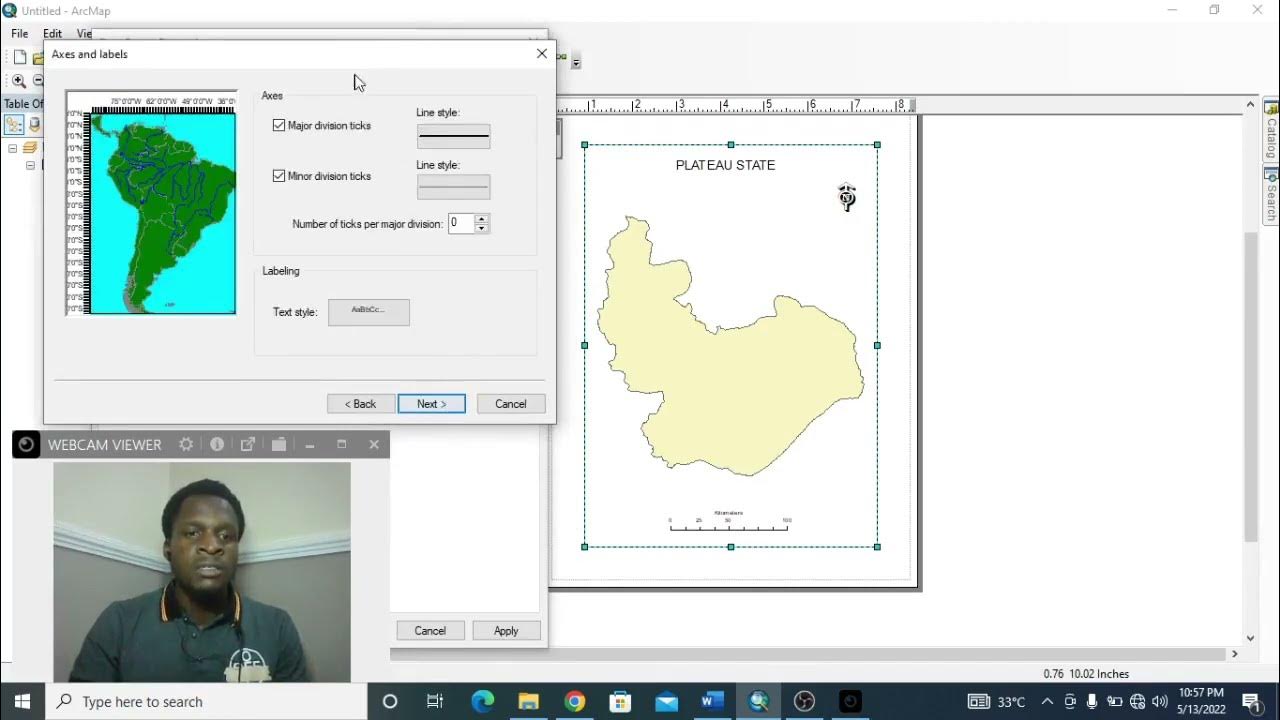 Elements of a Map | ArcMap | Step by step | How to | Map Layout ...