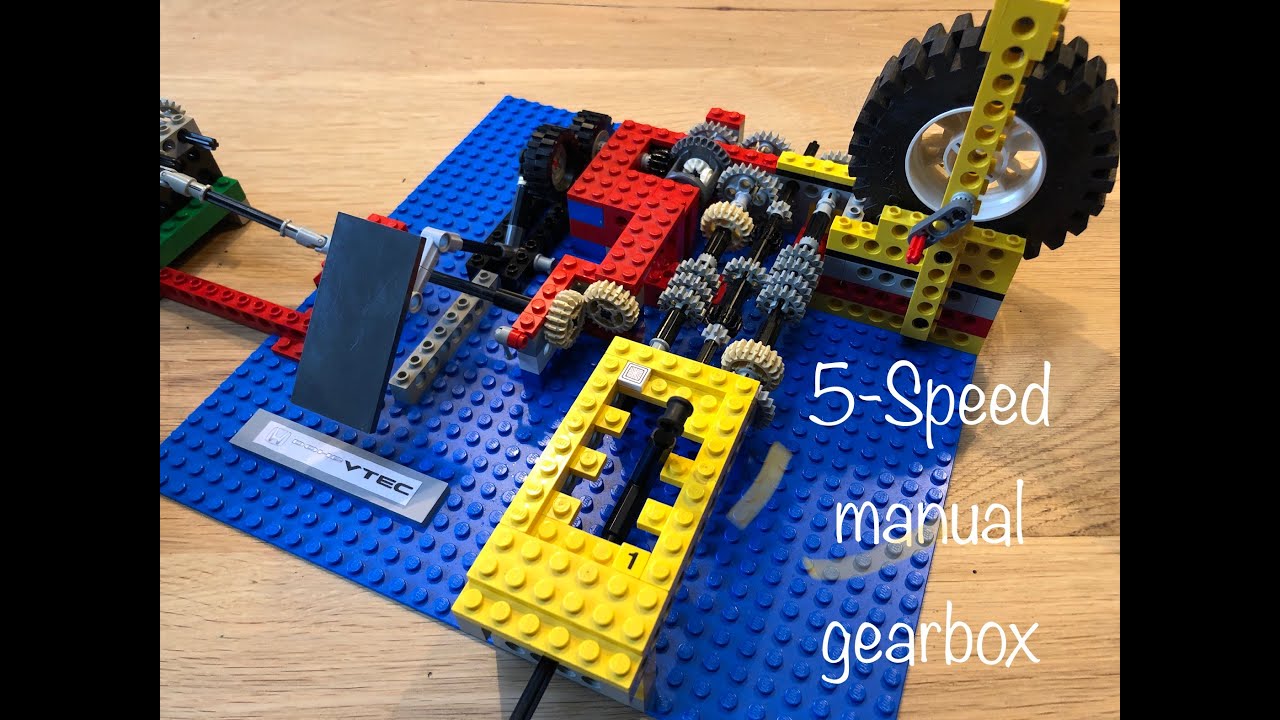 LEGO 5-Speed Manual Gearbox with Reverse & Working Clutch - YouTube