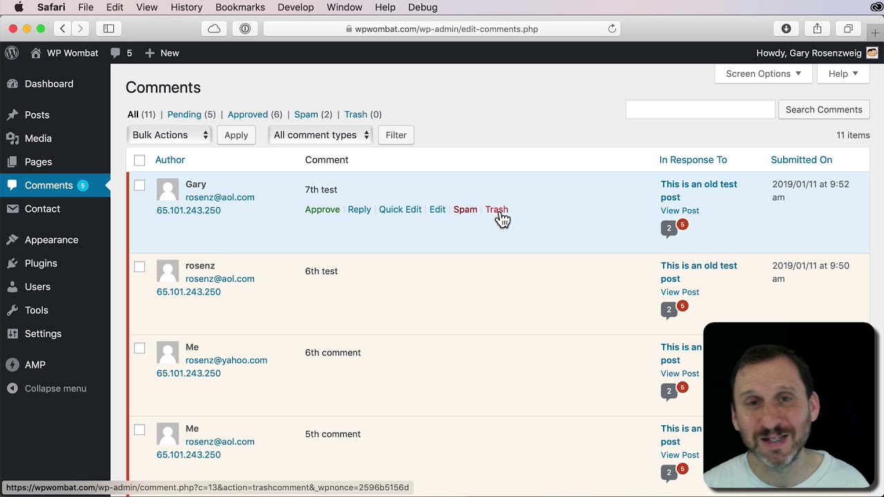 Using Comment Moderation Keyboard Shortcuts - YouTube