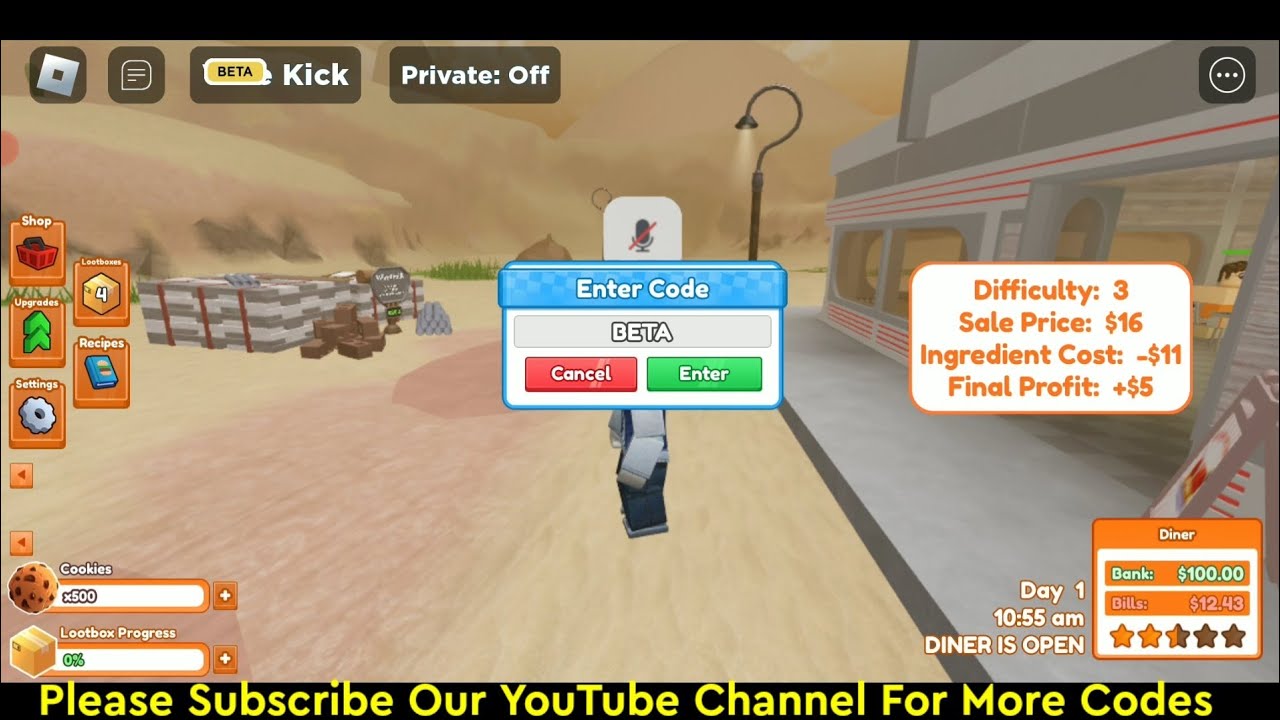 All *New* Diner Simulator Codes (November 2022) l Latest And Working ...