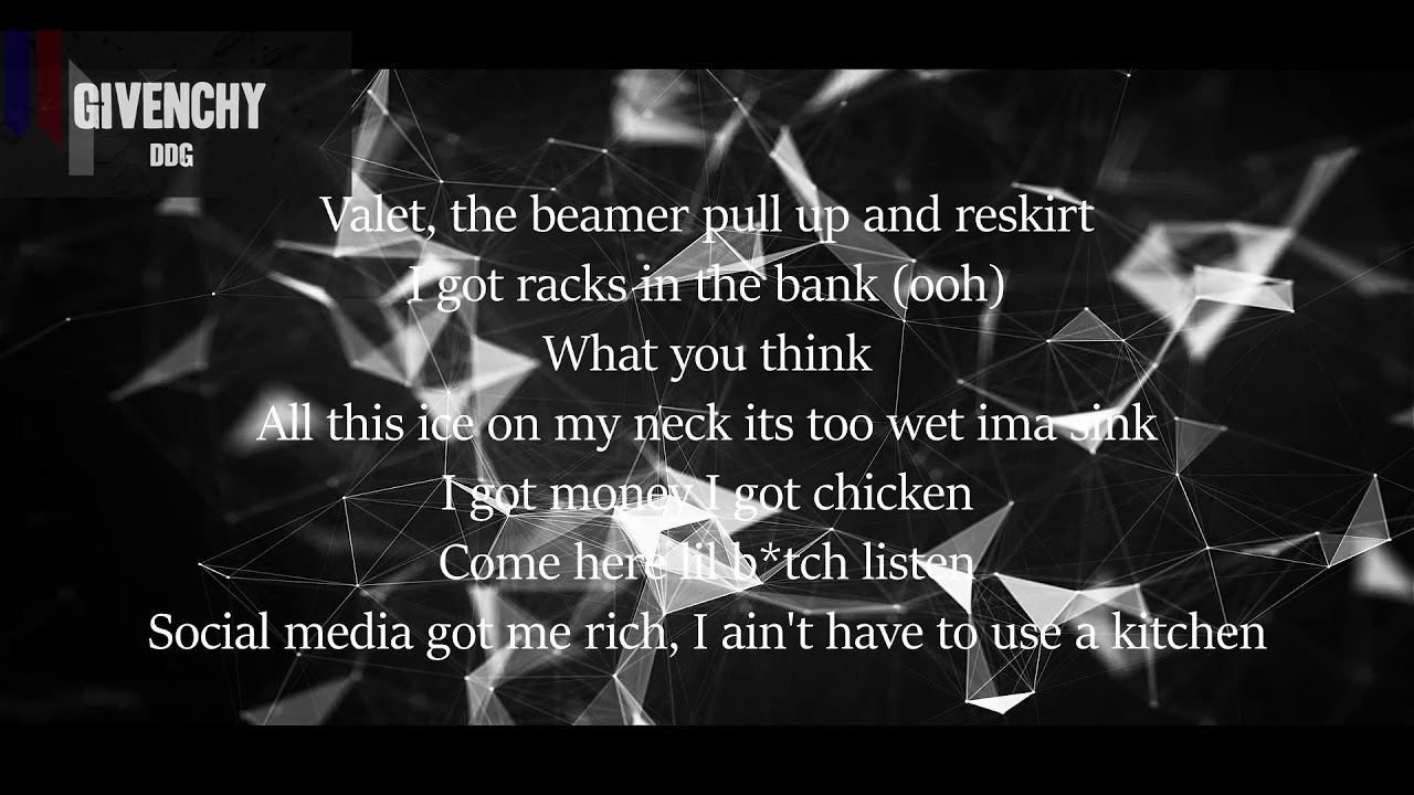 DDG - Givenchy (HQ Lyrics) - YouTube