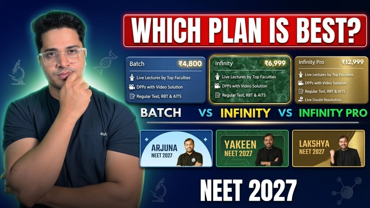 PW NEET 2027: Batch vs Infinity vs Infinity Pro Plan | Best Plan for ...