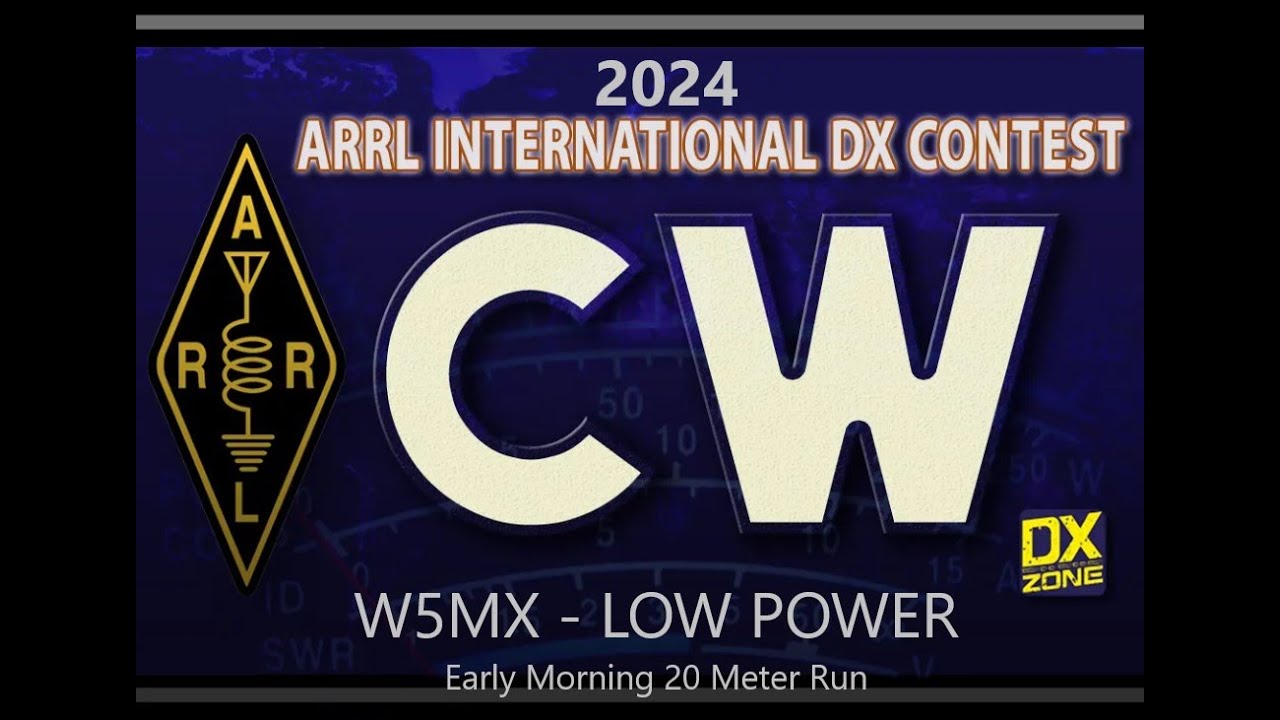 ARRL DX CW 2024 W5MX LP 20mtr - YouTube
