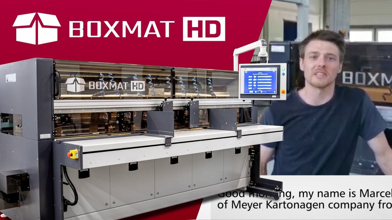 Boxmat HD box making machine | Customer' testimonial | Meyer Kartonagen ...