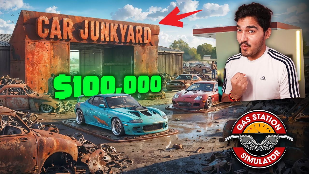 $100,000 MAX Upgrade for Our Car JUNKYARD! - Gas Station Simulator ...