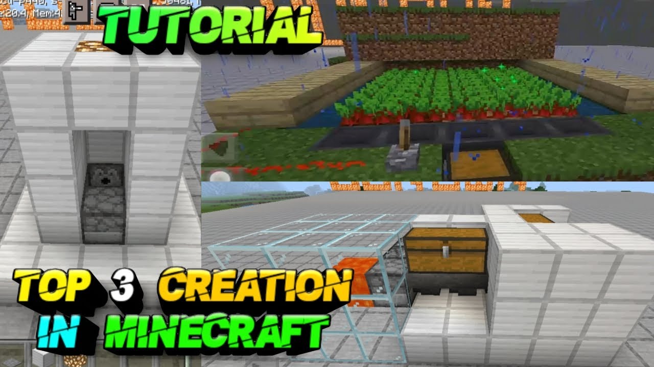 Minecraft: Top 3 Creation Tutorial!!! Easy & Simple To Build!!! - YouTube