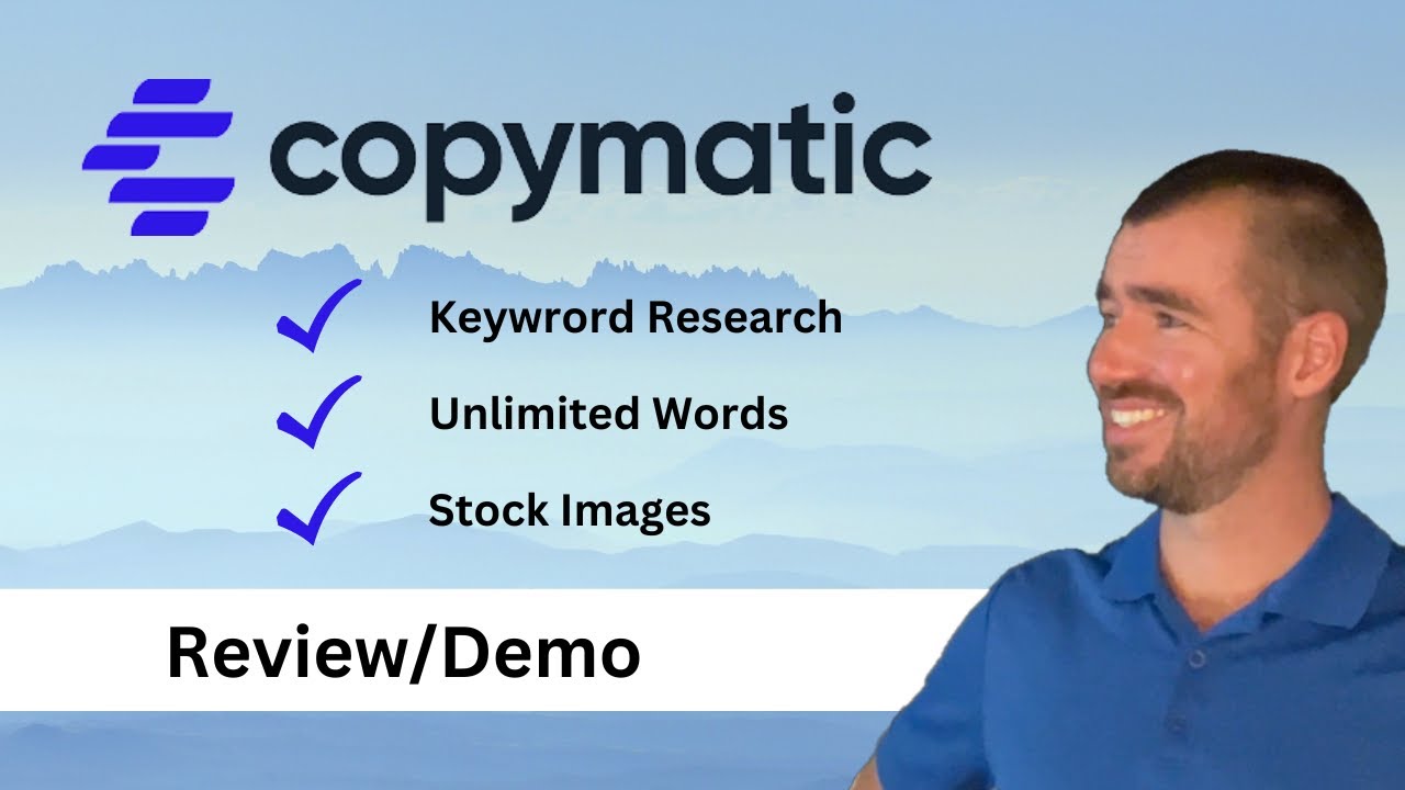 Is Copymatic the BEST VALUE AI Writer? (Review + Demo) - YouTube