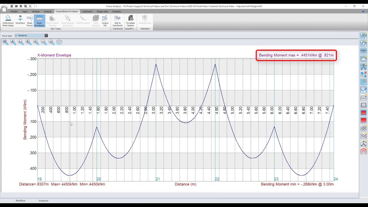 Prokon Member Design for Combined Stress - Internal node selection ...