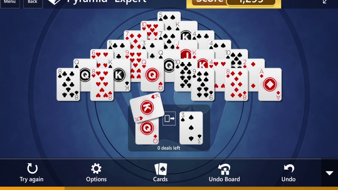 Microsoft Solitaire Collection: Pyramid - Expert - April 2, 2017 - YouTube