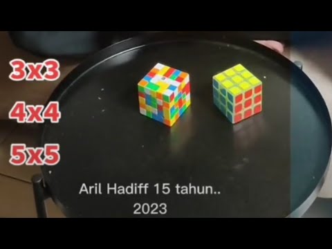 Rubiks cube 3x3 4x4 5x5 time lapse version - Aril Hadiff - YouTube