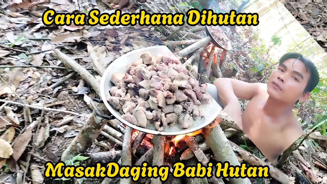 Cara Sederhana Masak Daging Babi-Hutan Tanpa Bumbu - YouTube