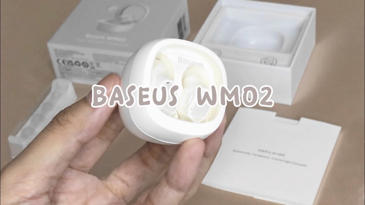 unboxing BASEUS WM02 Wireless Earphones | Beige | best budget earphones ...