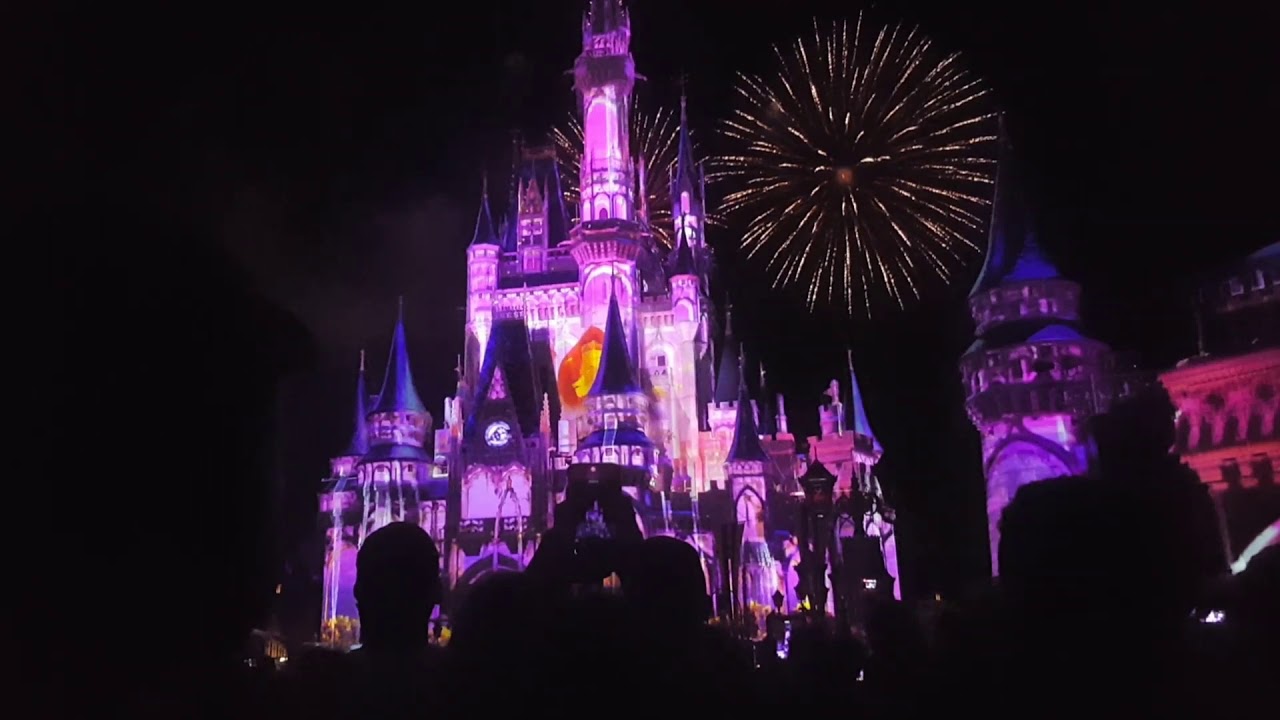 Disney World's Happily Ever After fireworks evening show - YouTube