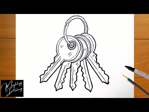 How to Draw a Bunch of Keys - YouTube