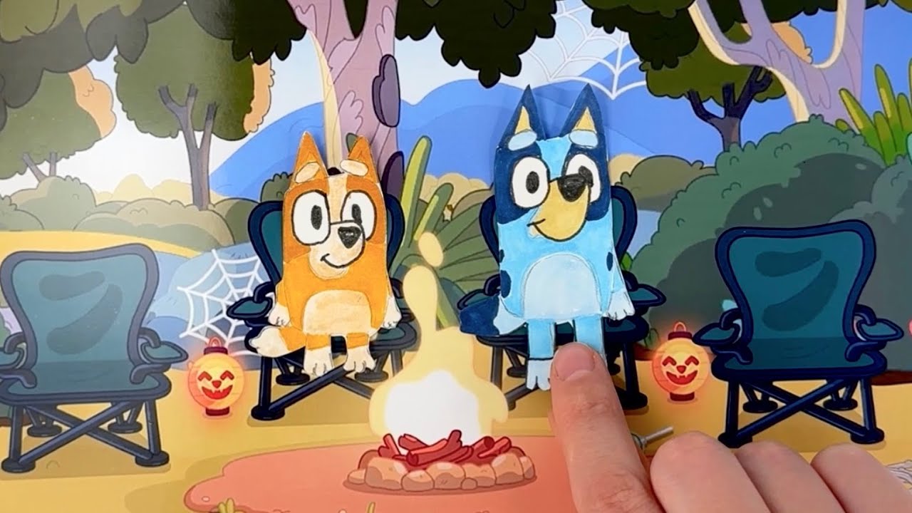 Bluey paper game - Bluey and Bingo - YouTube