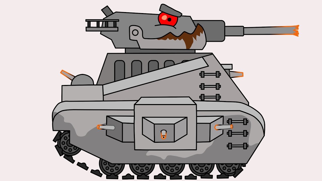 Draw leviathan cartoons about tanks - YouTube