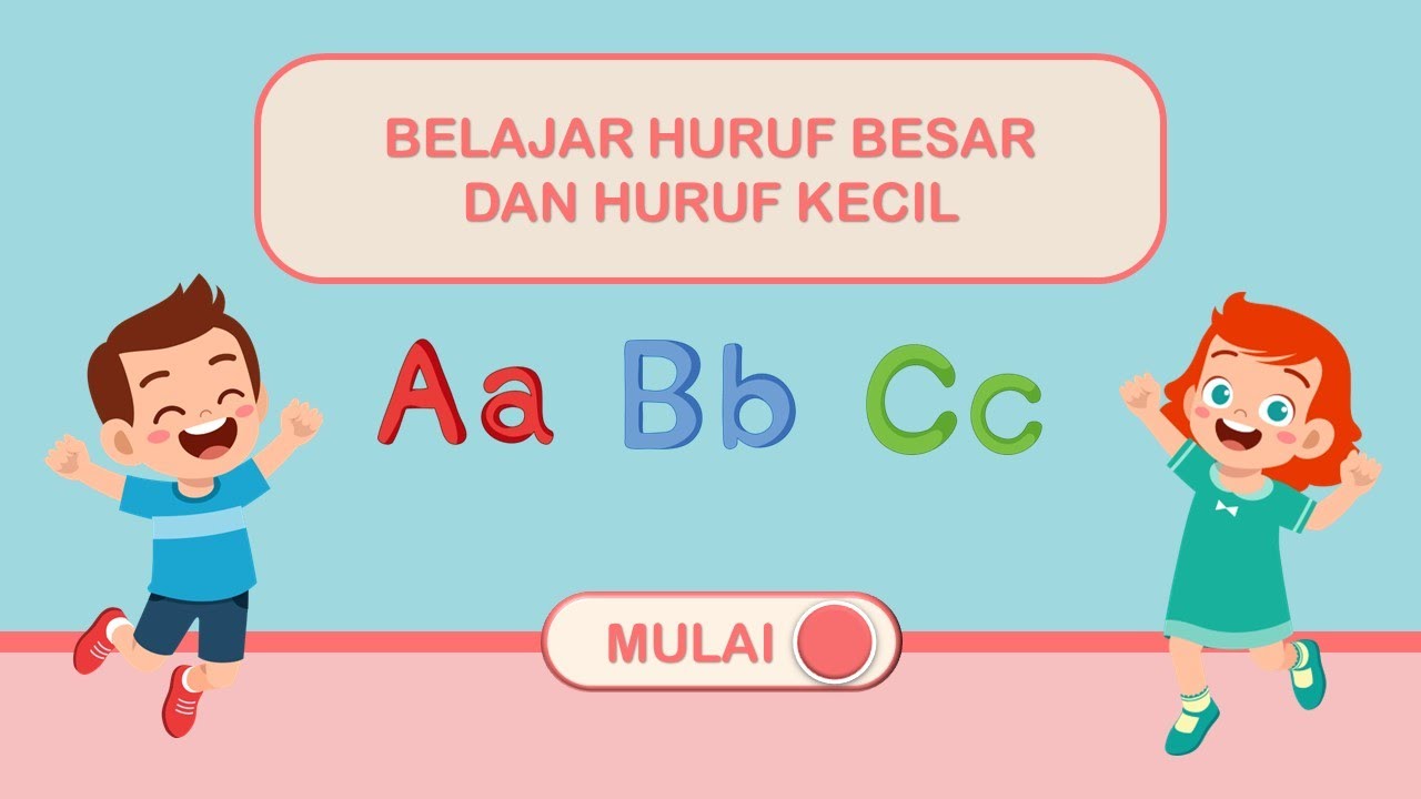 Template Presentasi Powerpoint Belajar Alphabet PAUD Mengenal Huruf ...