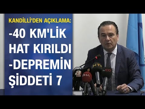 Kandilli'den Elazığ depremi açıklaması: 40 km'lik hat kırıldı, depremin şiddeti 7