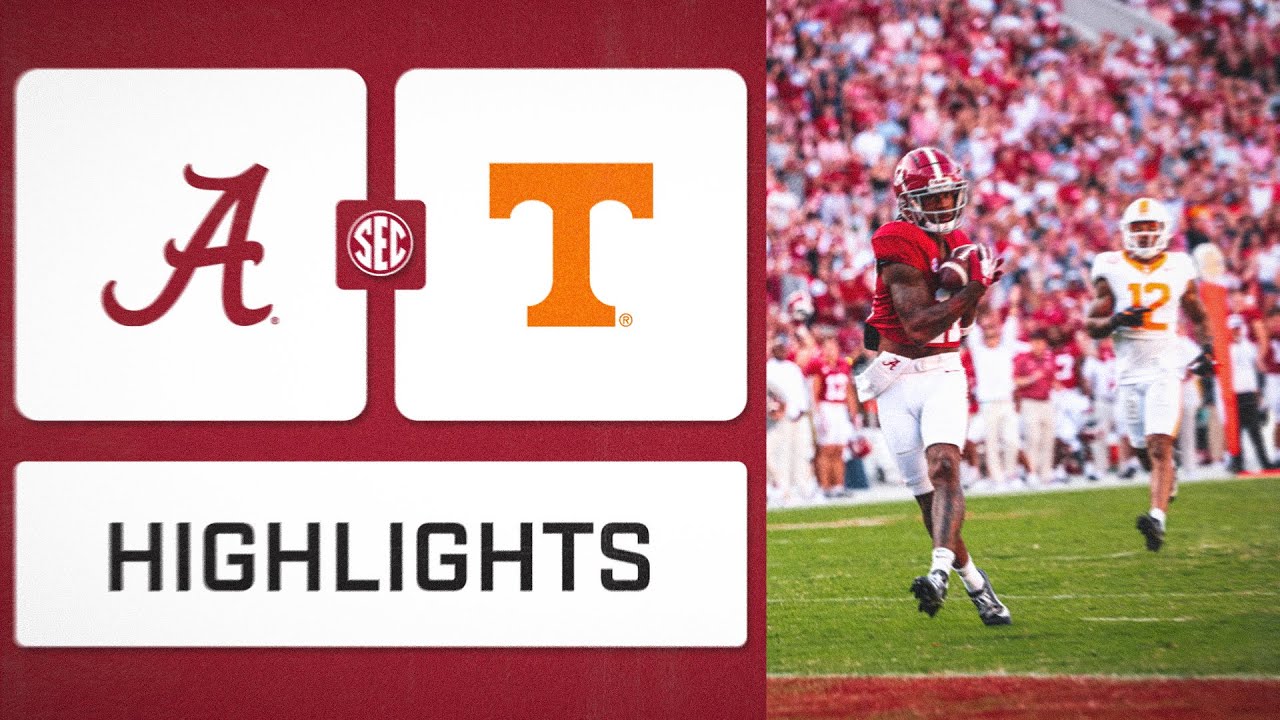 SEC Football: Tennessee at Alabama | Highlights - YouTube