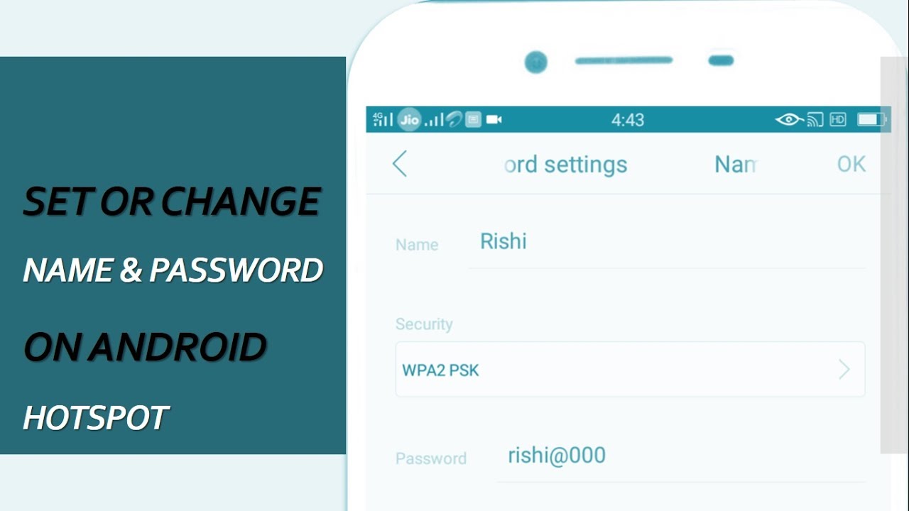 How to Set Password on Android Hotspot in OPPO - YouTube